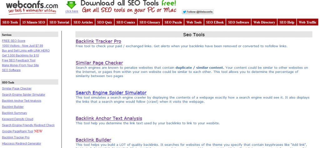 43 herramientas gratis de posicionamiento en buscadores (SEO) en tres ...